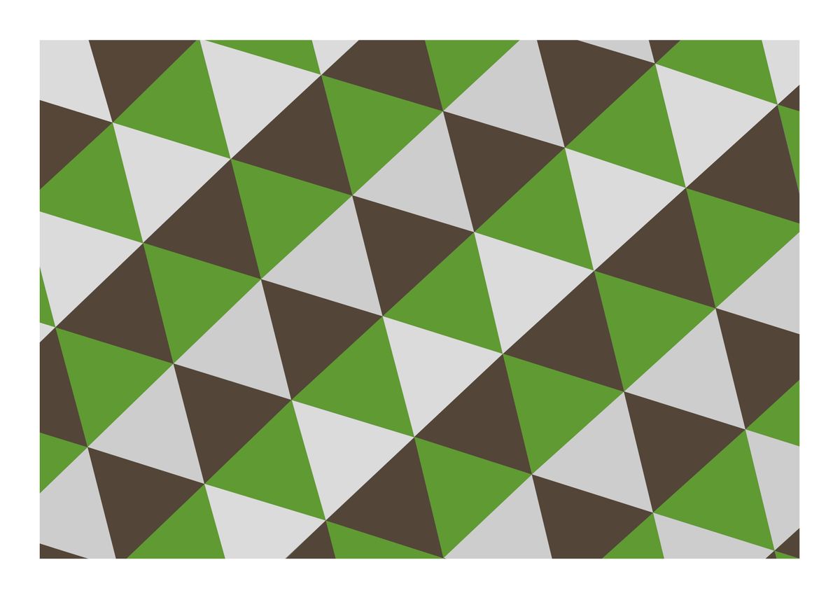 'Forest Tri Pattern' Poster, picture, metal print, paint by ...