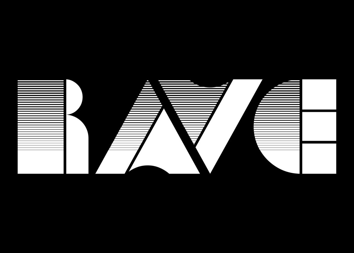 'RAVE Techno Festival' Poster by Timo Bockrath | Displate