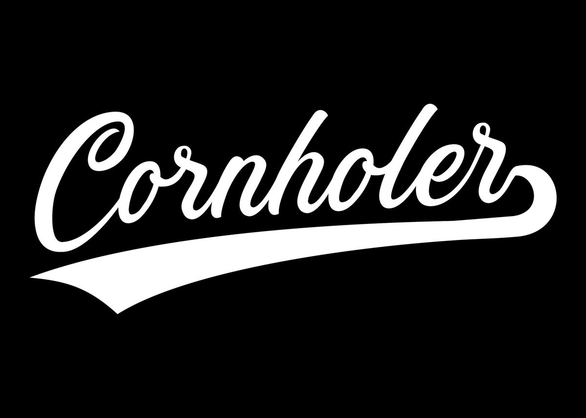 'Cornholer' Poster, picture, metal print, paint by Designzz | Displate