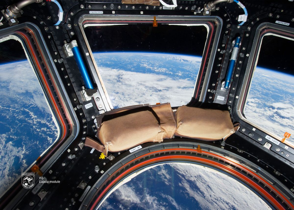 'ISS Cupola module' Poster, picture, metal print, paint by Synthwave ...