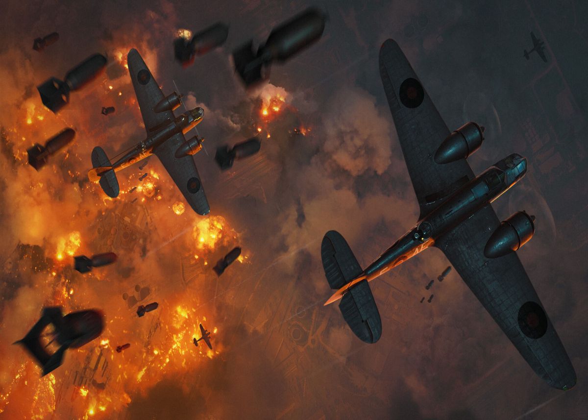 'WW2' Poster, picture, metal print, paint by Hunter BoBo | Displate