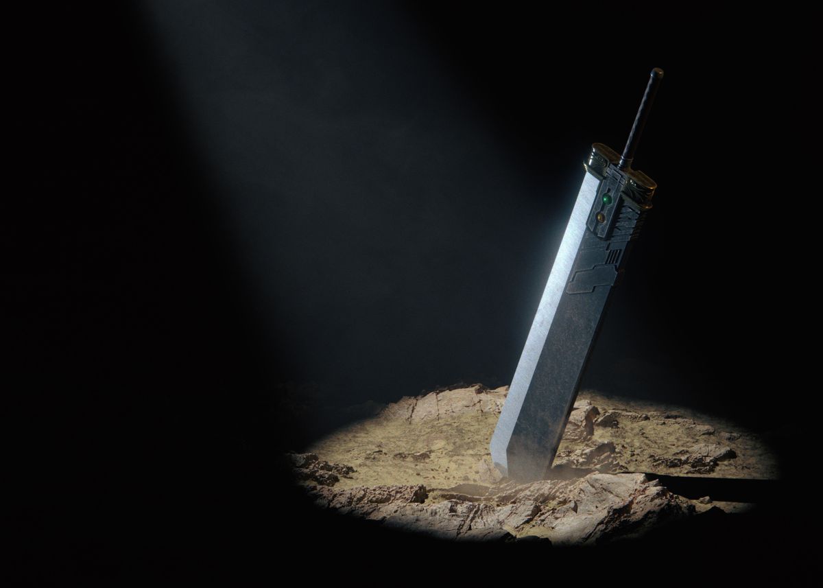 'Final Fantasy VII NEW GAME' Poster, picture, metal print, paint by Ari ...