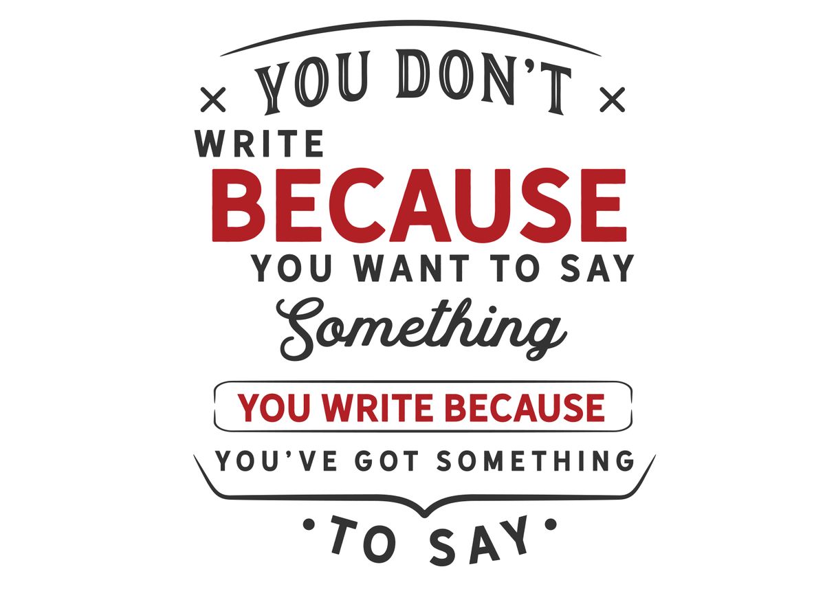 'got something to say' Poster, picture, metal print, paint by baraiko ...