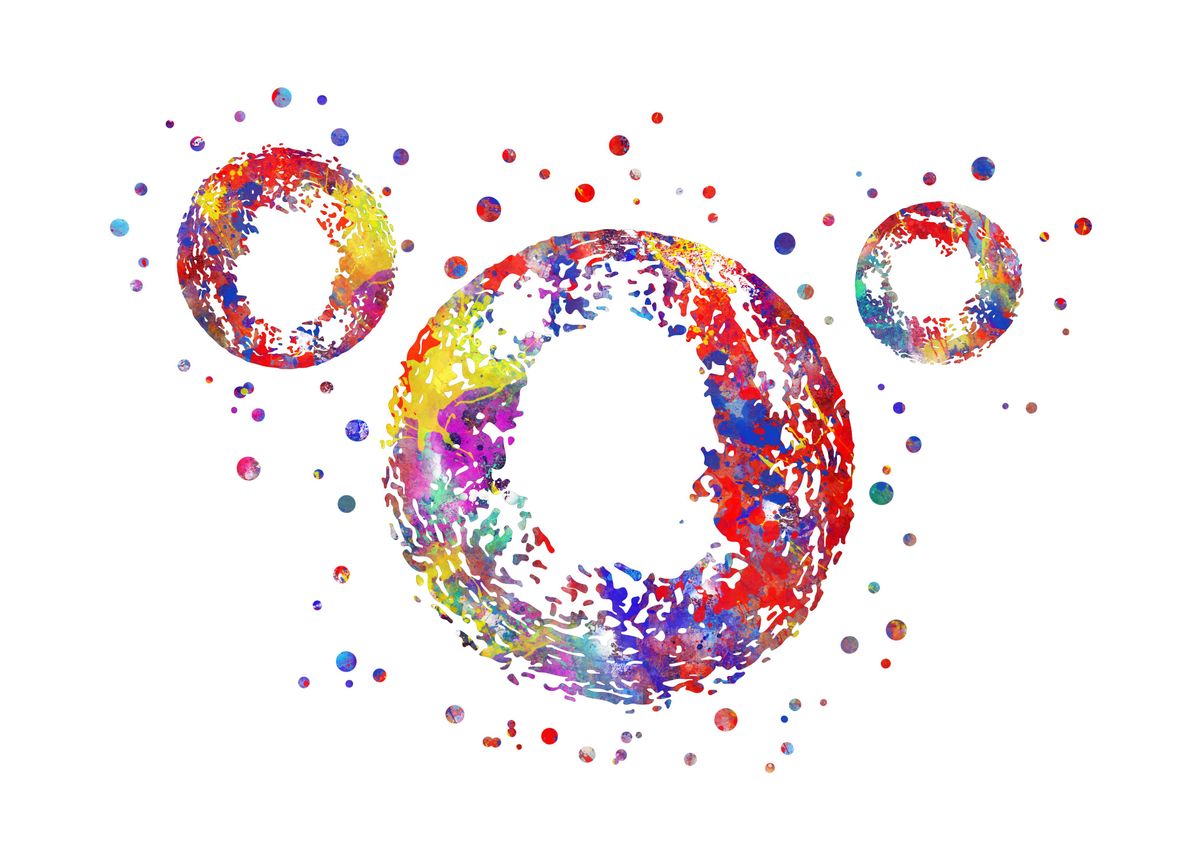 'Stem cells ' Poster, picture, metal print, paint by RosaliasArt | Displate