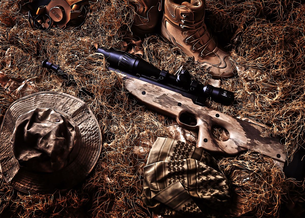 'Sniper rifle ' Poster by Donma Art | Displate