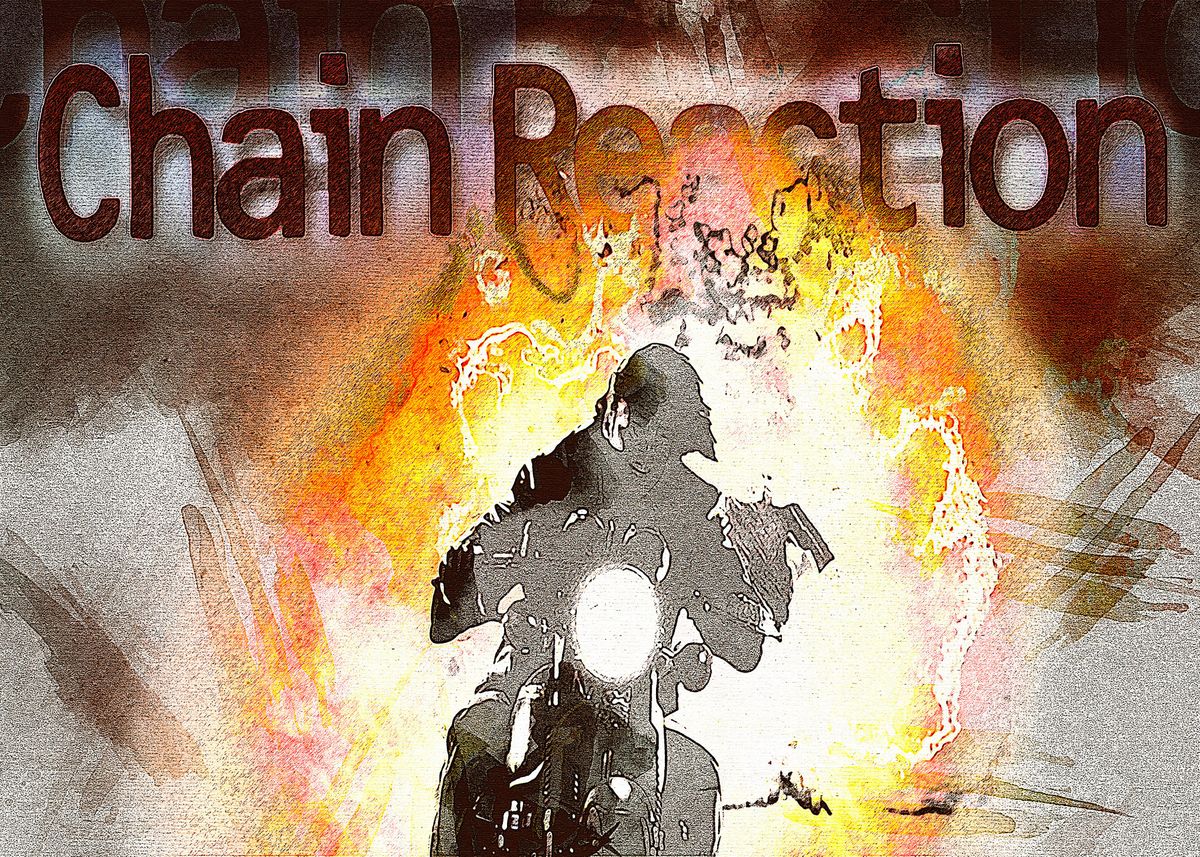 'Chain reaction' Poster, picture, metal print, paint by Zain Brookes ...