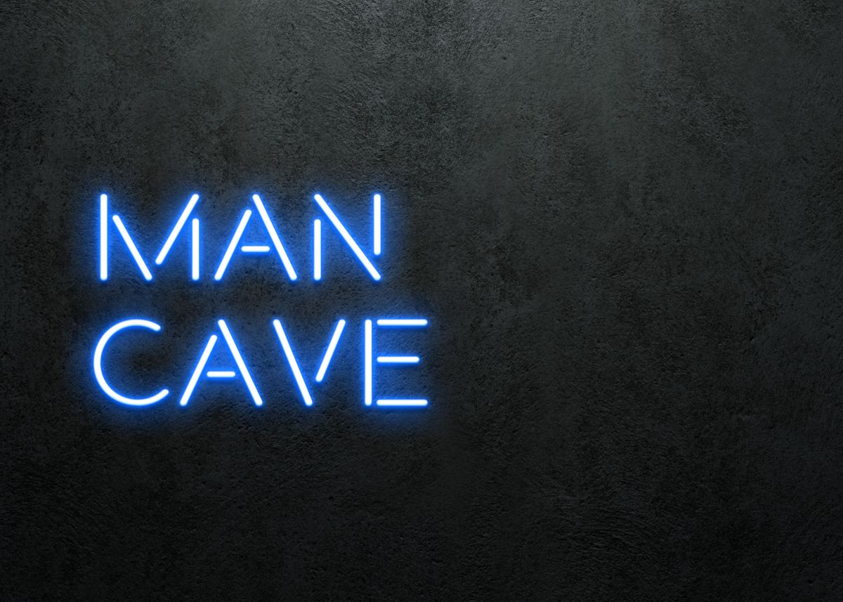 'Man Cave' Poster by Steve Hedge | Displate