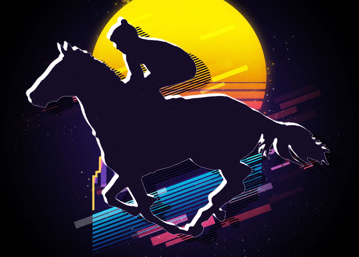 'Horse racing' Poster by copeland | Displate