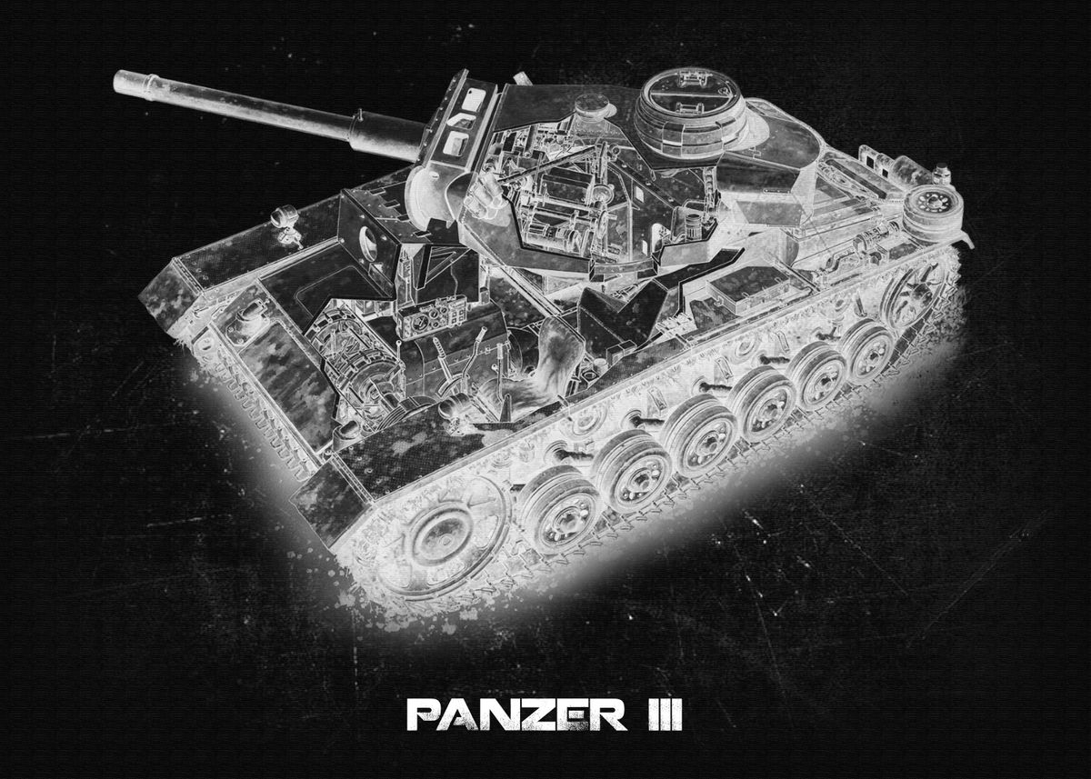 'PANZER III' Poster by JAT DESIGNS | Displate