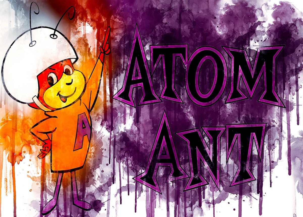 'Atom Ant' Poster by Katerina Lim | Displate