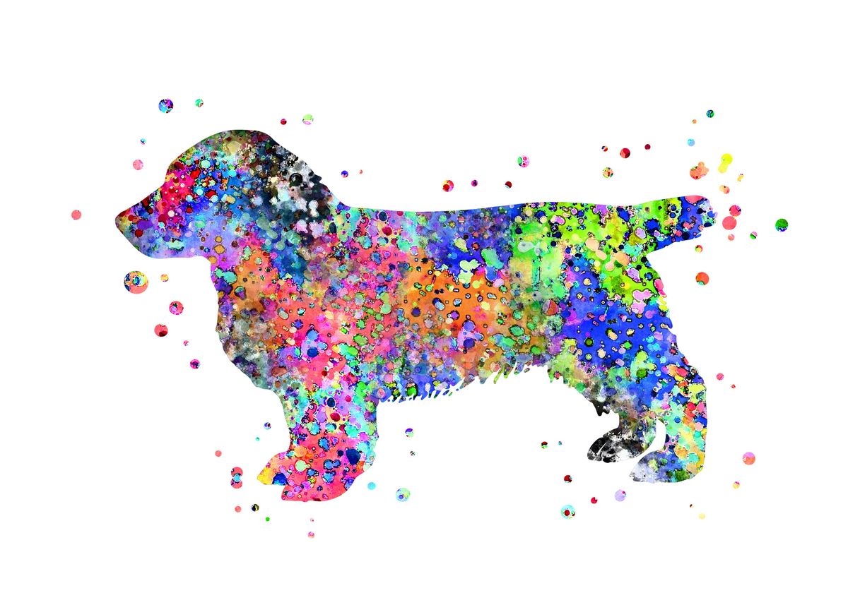 'Clumber Spaniel ' Poster, picture, metal print, paint by RosaliasArt ...
