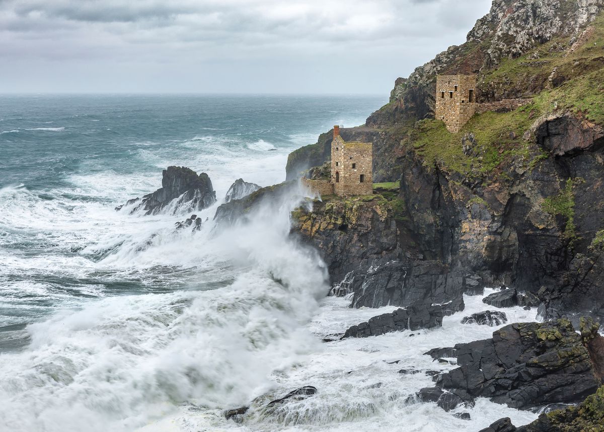 'Crown Engine Houses' Poster, picture, metal print, paint by Mick ...