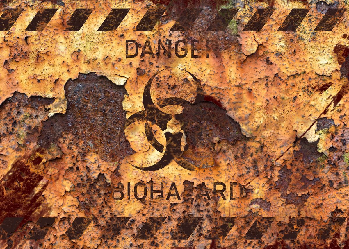 'Stained BIOHAZARD' Poster, picture, metal print, paint by Scenic ...