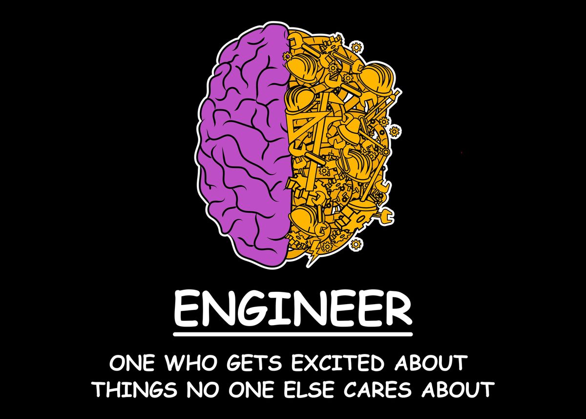 'Mechanical Engineering Sci' Poster, picture, metal print, paint by ...