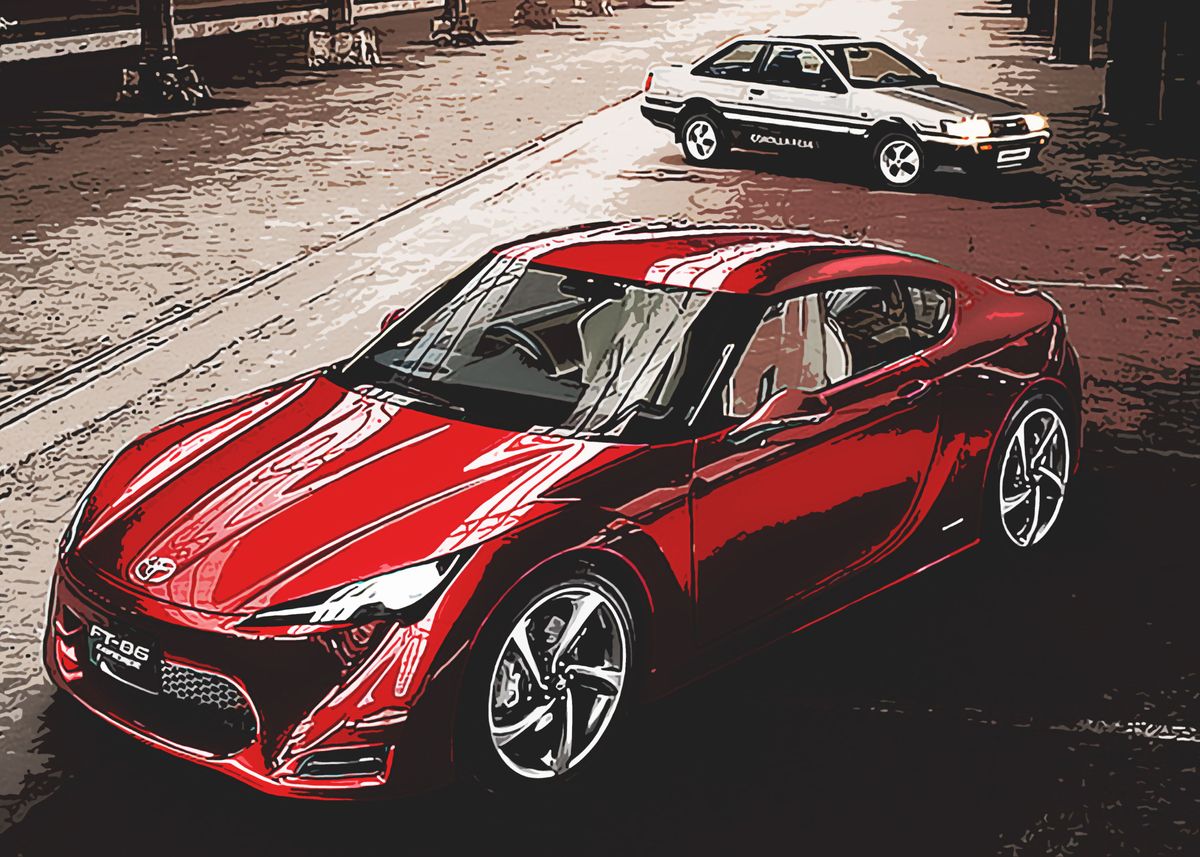 'gt86' Poster by Thogi Gio | Displate