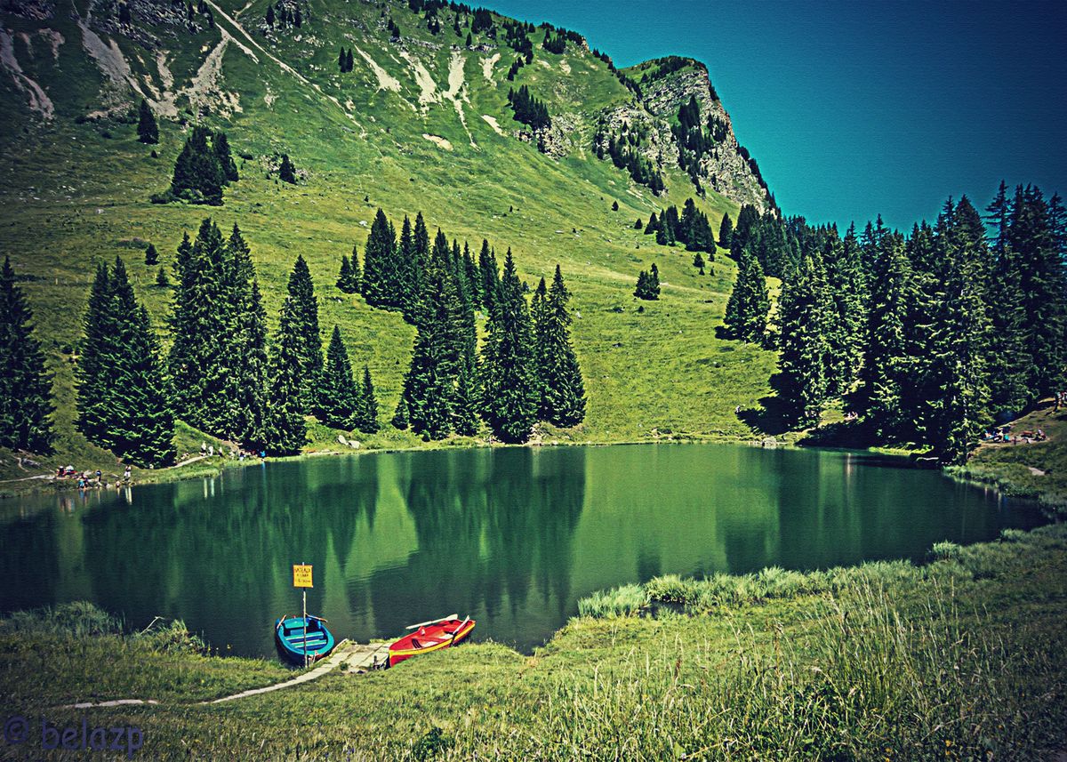 'Lanscape ' Poster, picture, metal print, paint by Beatriz | Displate