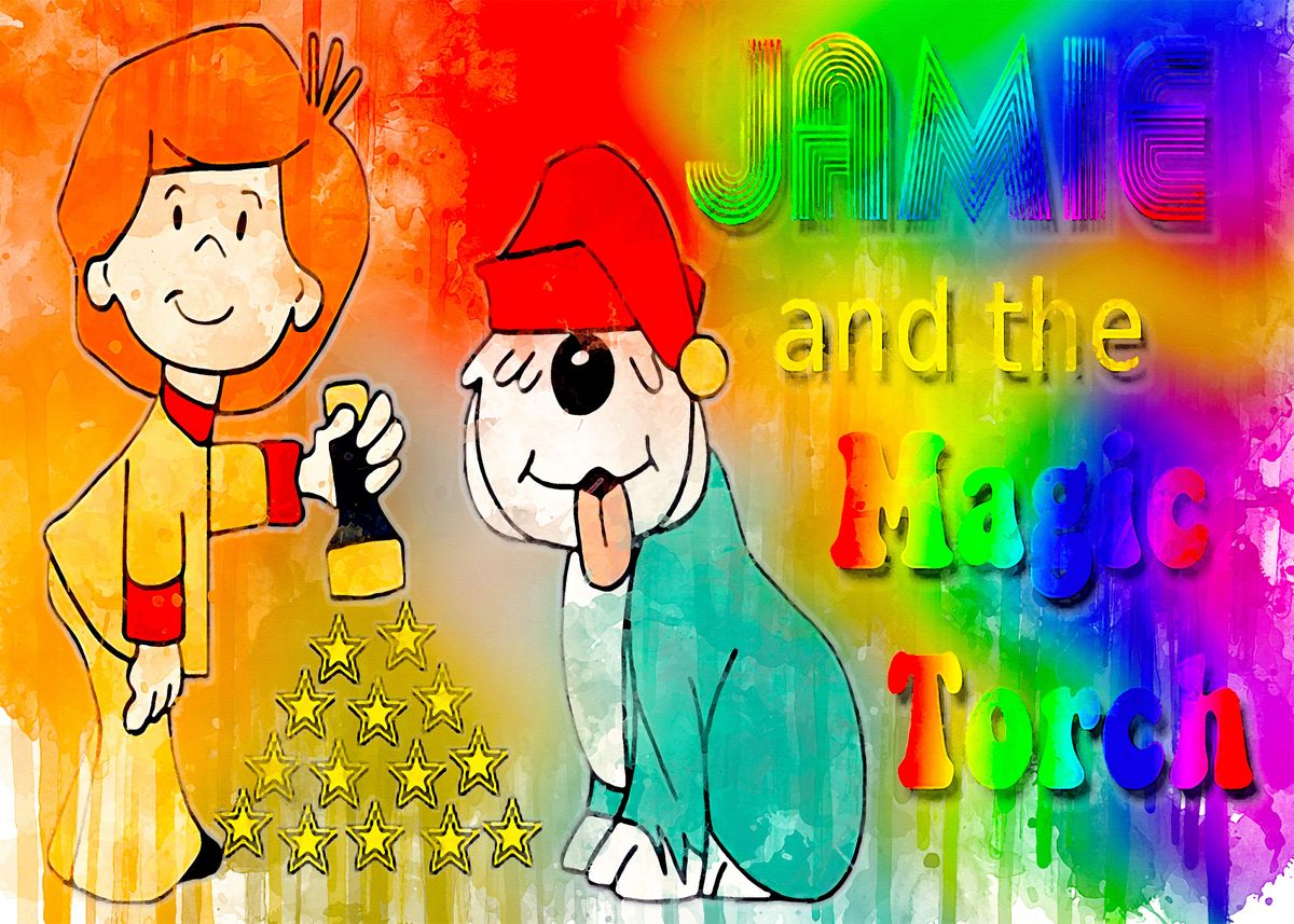 'Jamie And The Magic Torch' Poster, picture, metal print, paint by ...
