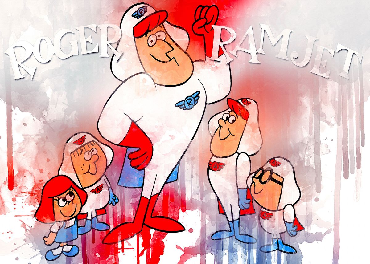 'Roger Ramjet' Poster, picture, metal print, paint by Elisa Woodard ...