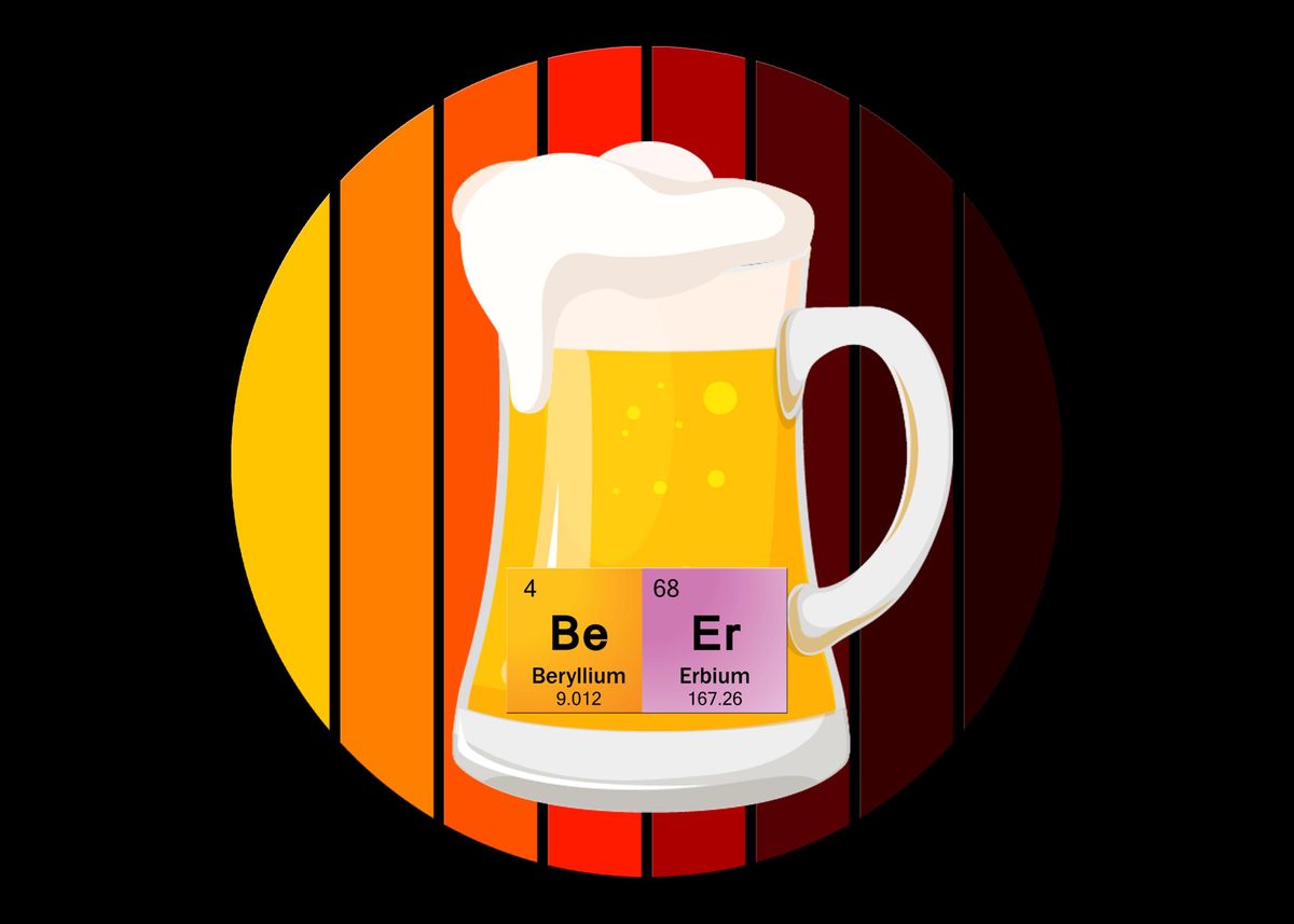 'Beer periodic table' Poster, picture, metal print, paint by Sebastian ...
