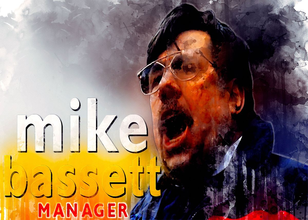 'Mike Bassett Manager' Poster, picture, metal print, paint by Katerina ...