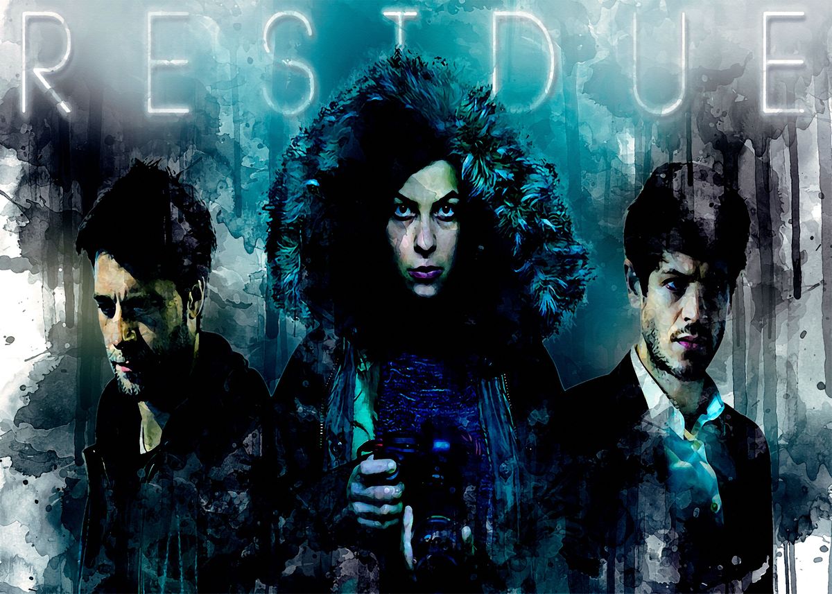 'Residue' Poster, picture, metal print, paint by Elisa Woodard | Displate