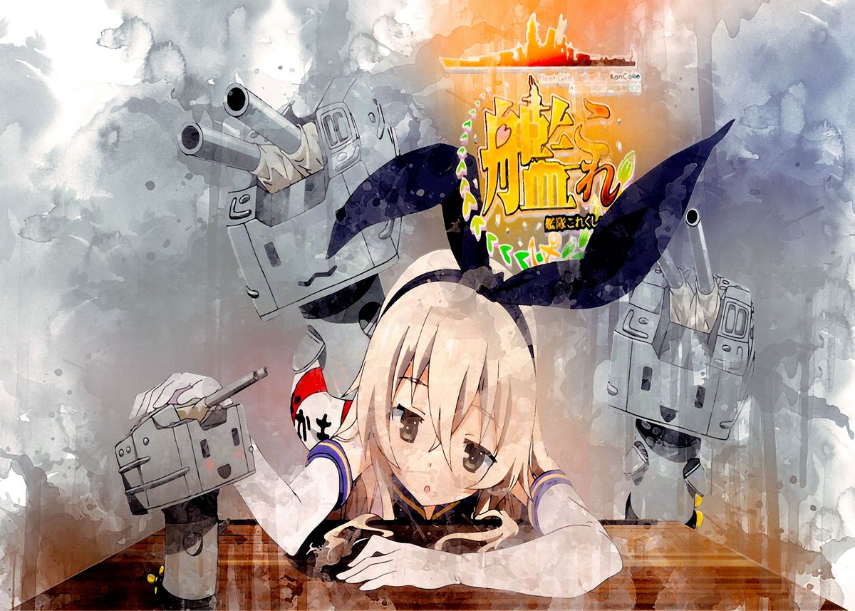 'Kantai Collection Kan Coll' Poster, picture, metal print, paint by ...