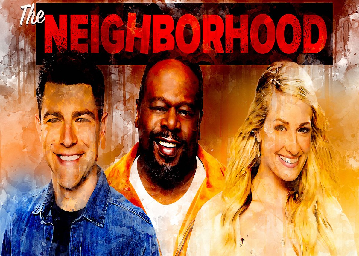 'The Neighborhood' Poster, picture, metal print, paint by Katerina Lim ...