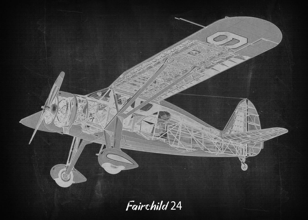 'Fairchild 24' Poster by MICHAEL BRUNS PLATES | Displate