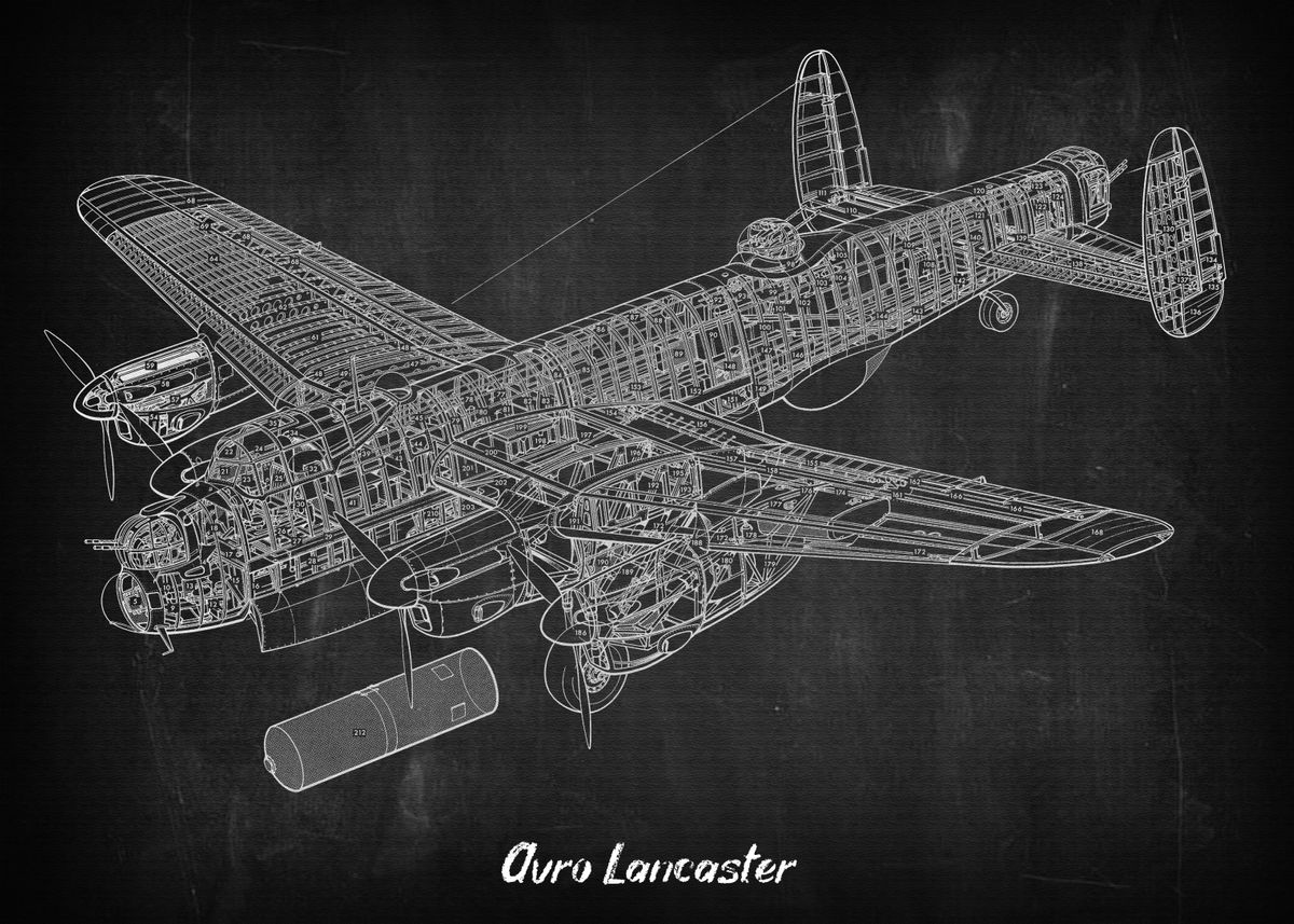 'Avro Lancaster' Poster, picture, metal print, paint by DAVID CARL ...