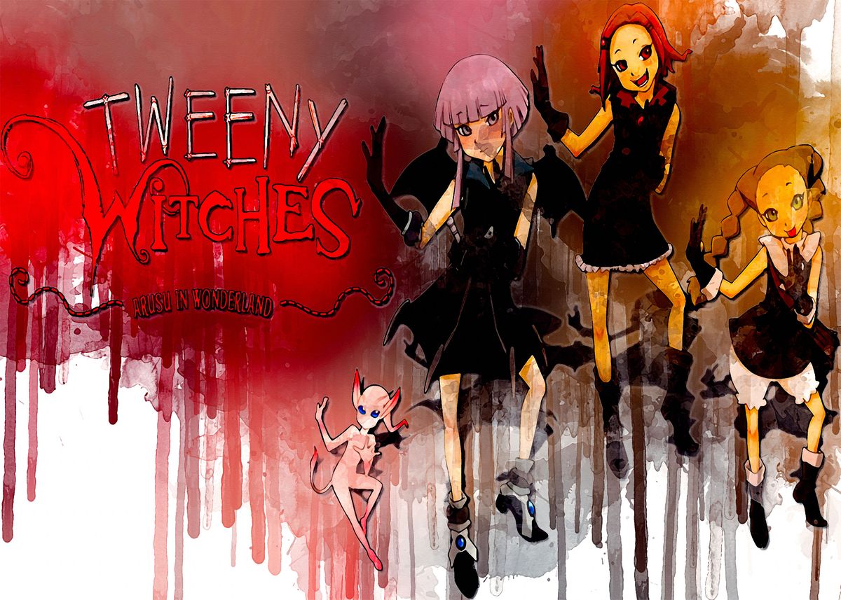 'Tweeny Witches' Poster, picture, metal print, paint by Jeffery ...