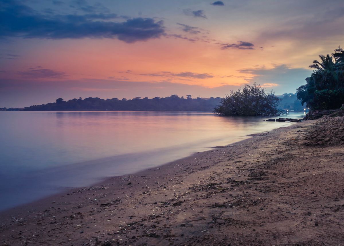 'Sunset on Lake Victoria' Poster, picture, metal print, paint by Ava ...