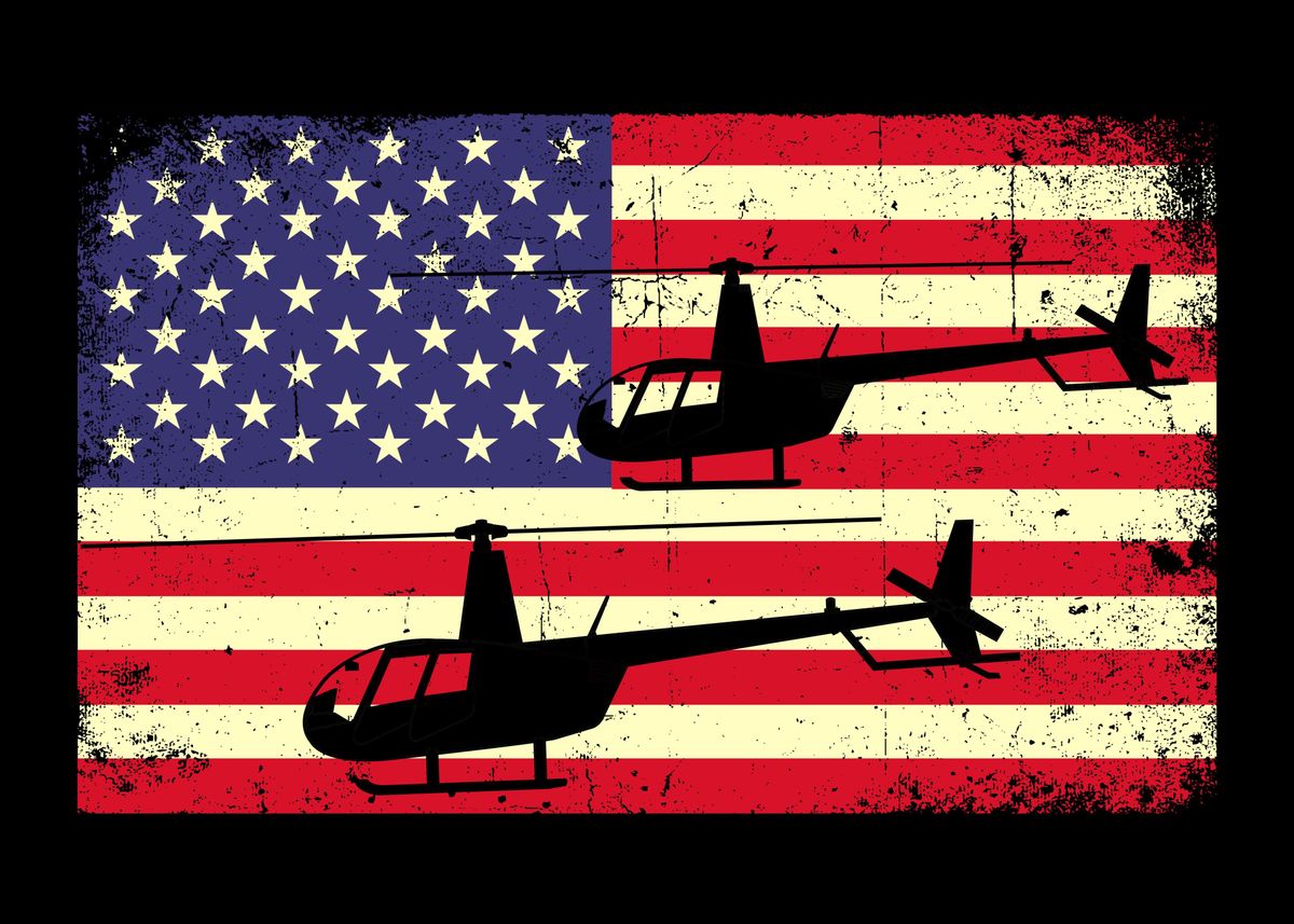 'R44 Helicopter Heli Pilot' Poster by CrazySquirrel | Displate