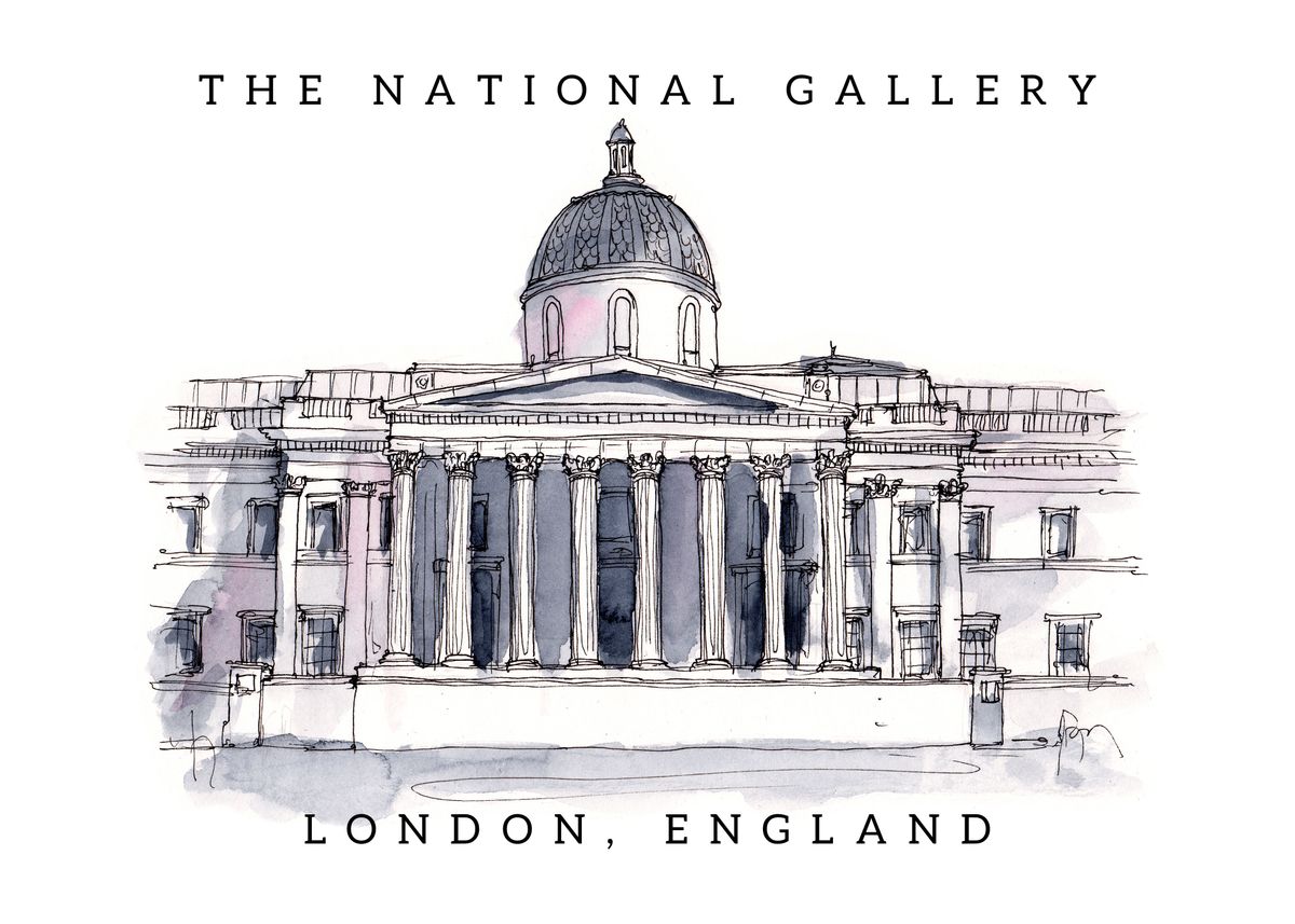 'The National Gallery' Poster by Turie Art | Displate