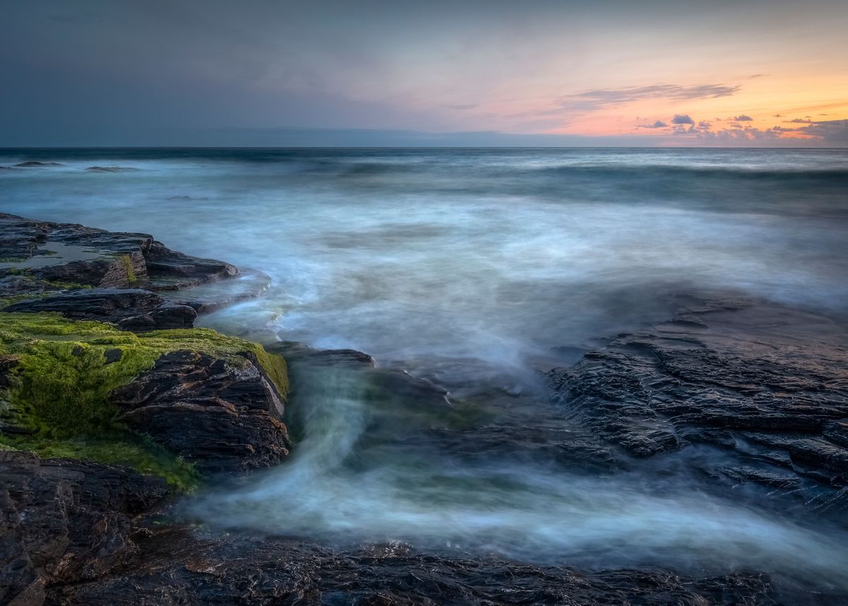 'Dreamy Seascape' Poster, picture, metal print, paint by Mick Blakey ...