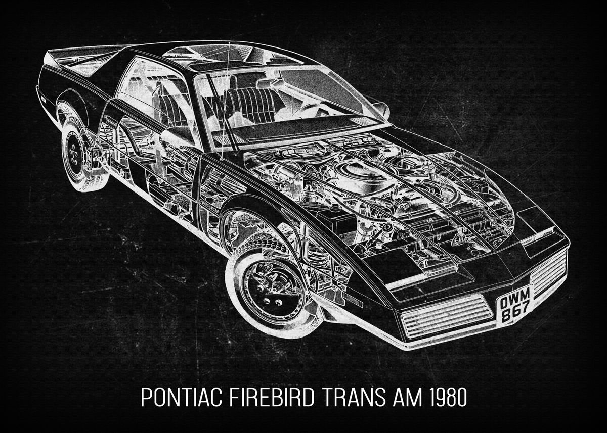 'Pontiac Firebird Trans Am ' Poster by JAT DESIGNS | Displate