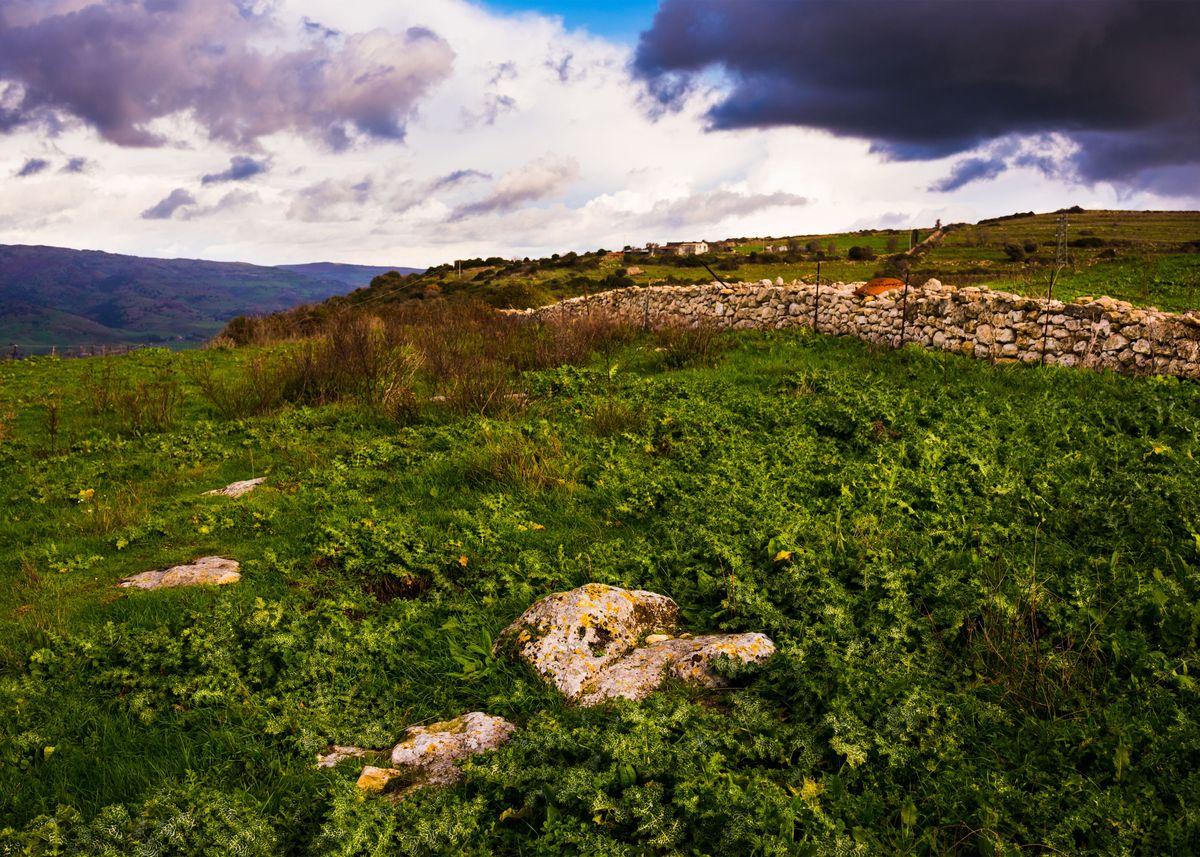 'Amazing Beautiful Blue Clo' Poster, picture, metal print, paint by ...
