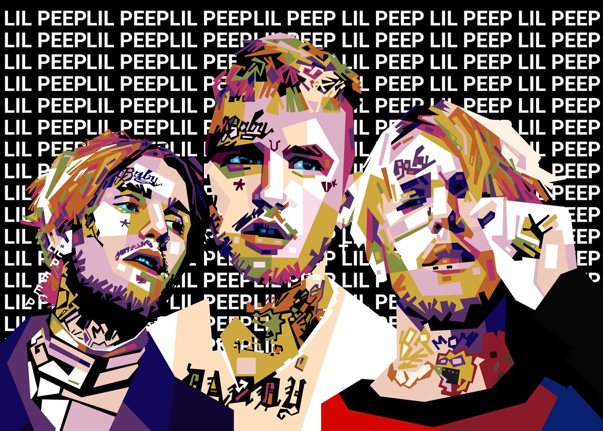 'Lil Peep Pop Art' Poster, picture, metal print, paint by baturaja ...