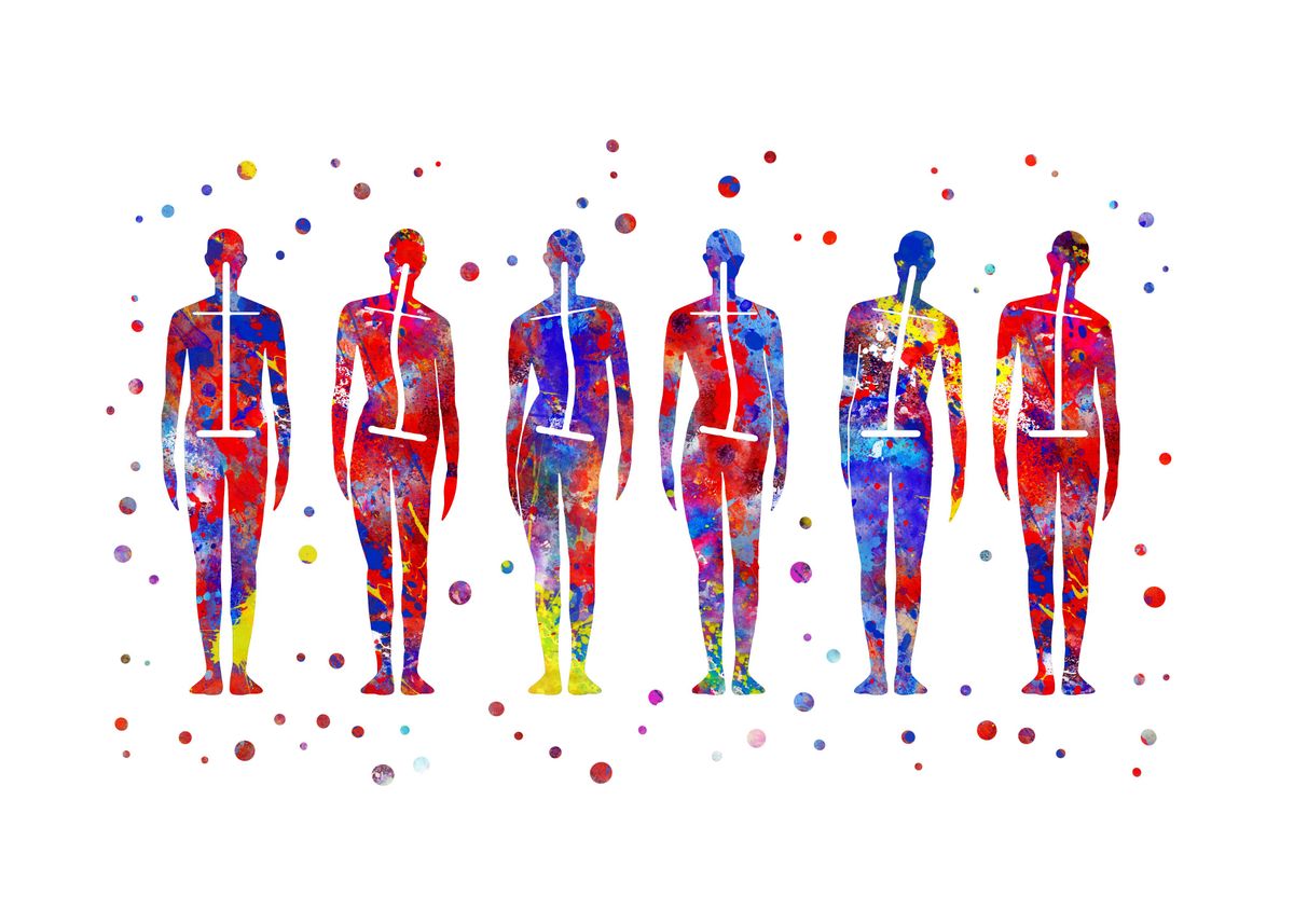 'Human back shape ' Poster, picture, metal print, paint by RosaliasArt ...