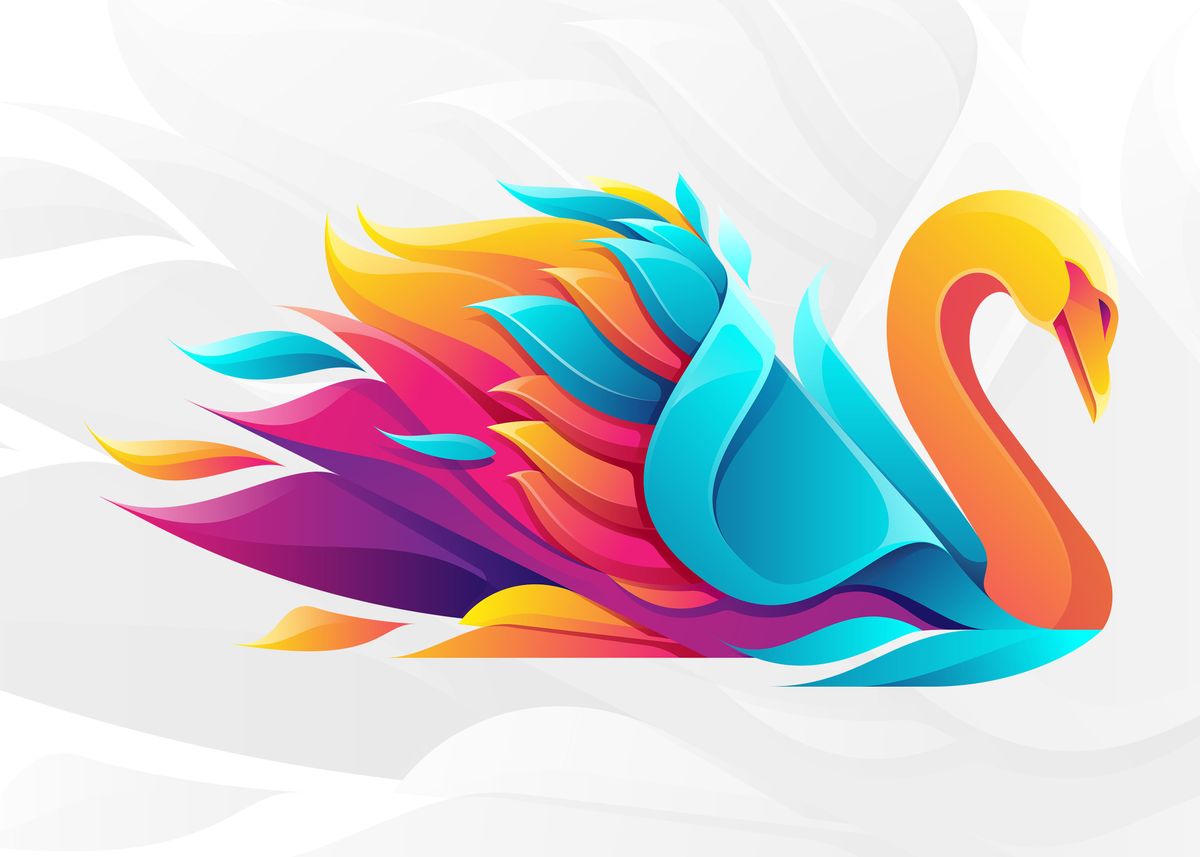 'Colorful Swarn' Poster, picture, metal print, paint by Turie Art ...