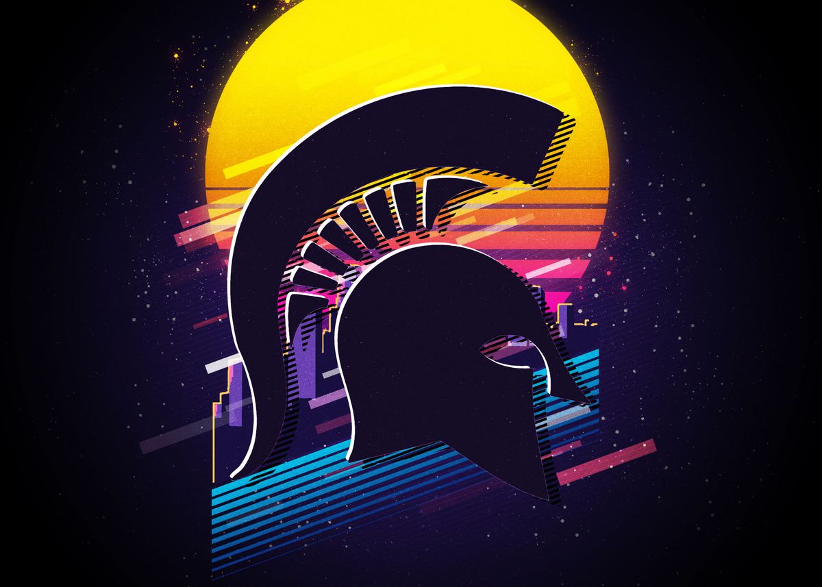 'Michigan State' Poster, picture, metal print, paint by Garibaldi ...