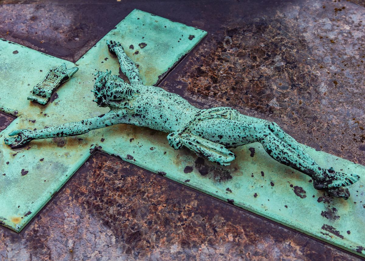 'Jesus cross' Poster, picture, metal print, paint by Nicolas Pardoel ...