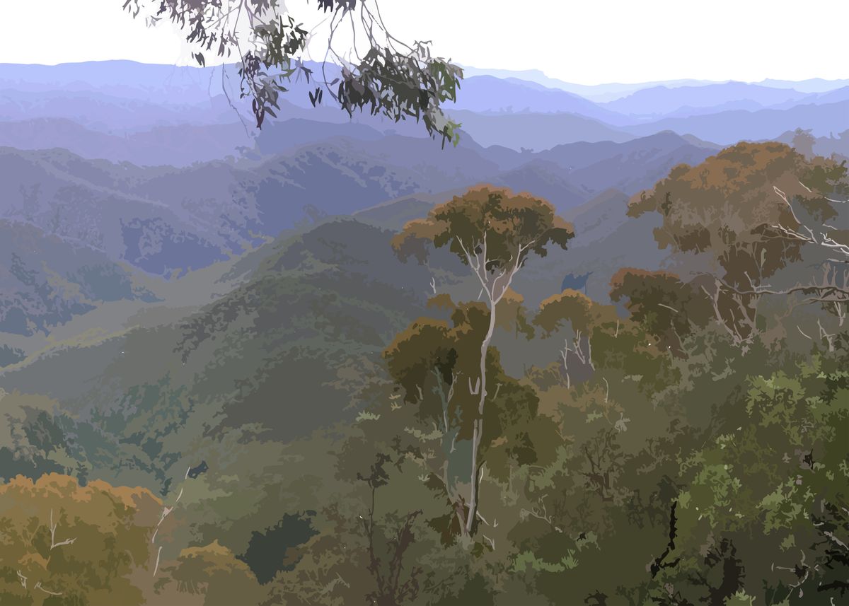 'Australian Bushland' Poster, picture, metal print, paint by Mission ...