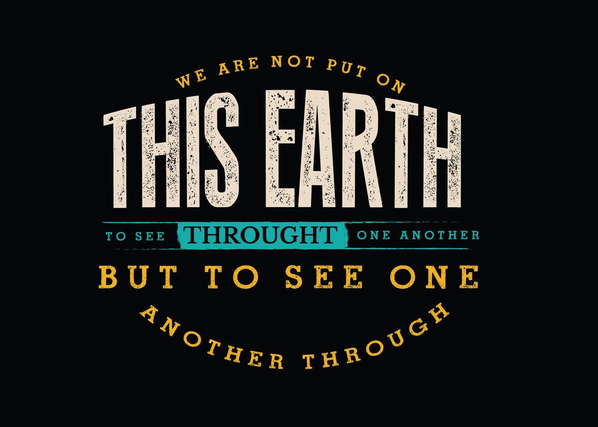 'see through one another' Poster by baraiko eiji | Displate