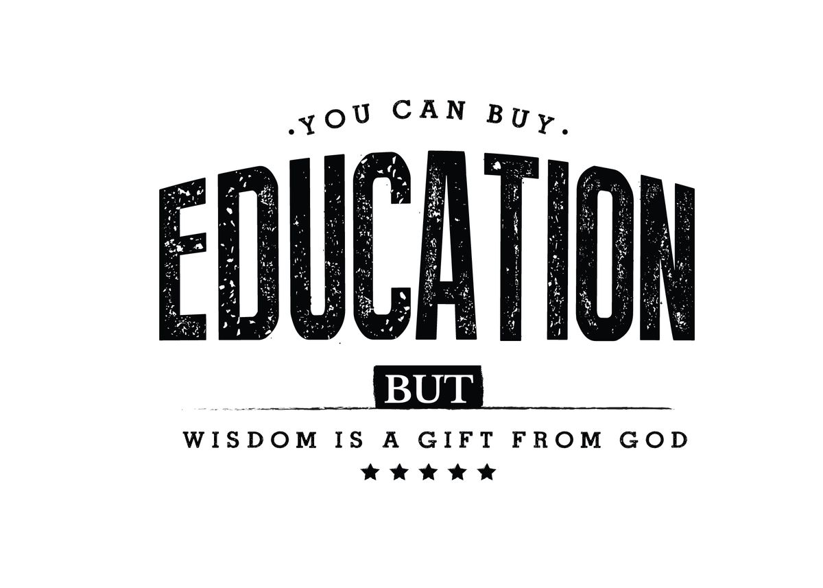 'wisdom is a gift from God' Poster by baraiko eiji | Displate