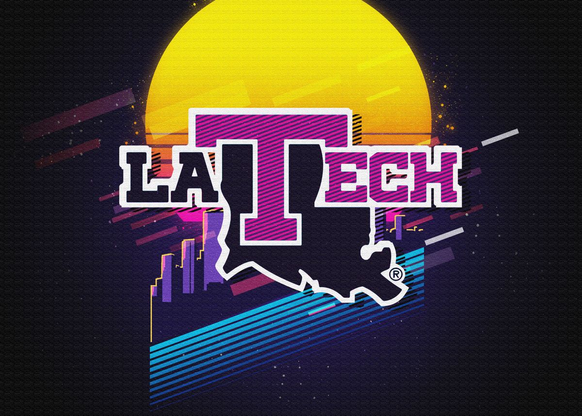 'Louisiana Tech' Poster, picture, metal print, paint by Brigg | Displate