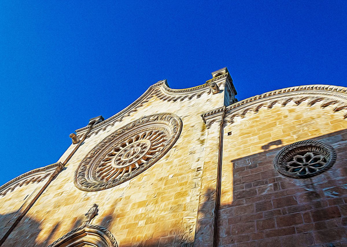 'Cathedral of Ostuni' Poster, picture, metal print, paint by Sergio ...