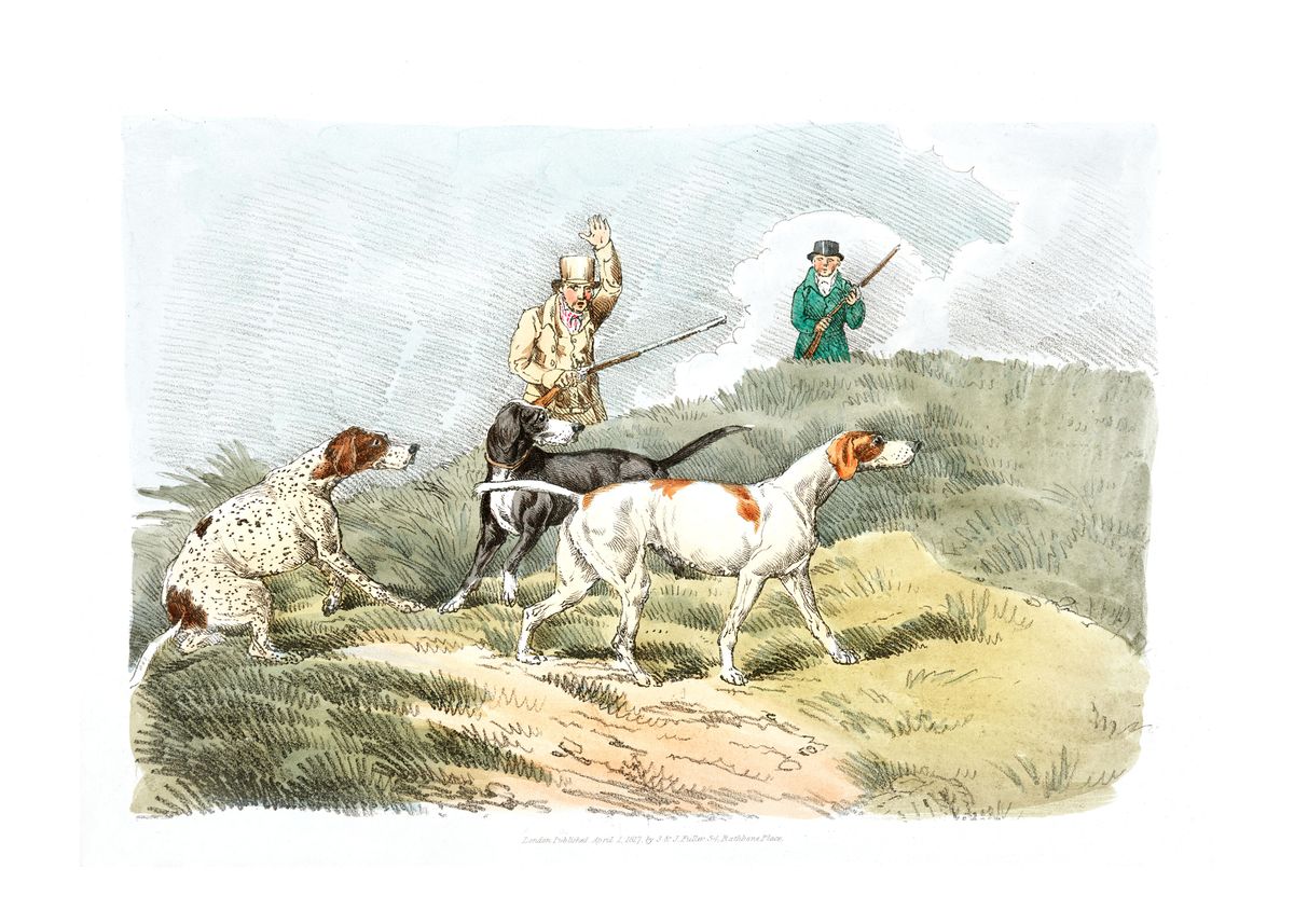 'hunting scene' Poster, picture, metal print, paint by tony4urban ...