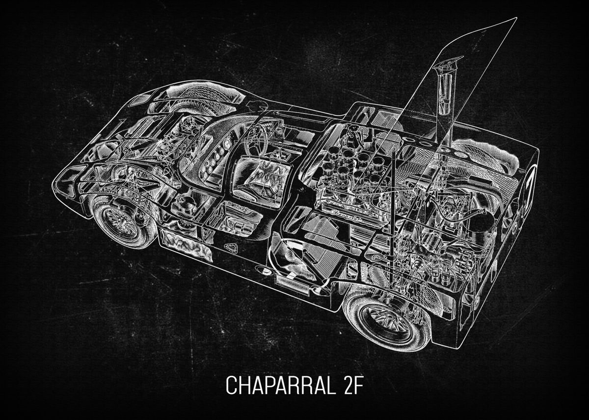 'Chaparral 2F' Poster, picture, metal print, paint by JAT DESIGNS ...