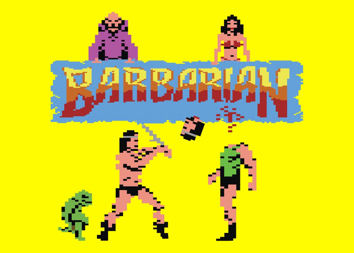 'Barbarian' Poster, picture, metal print, paint by Chris Corkin | Displate