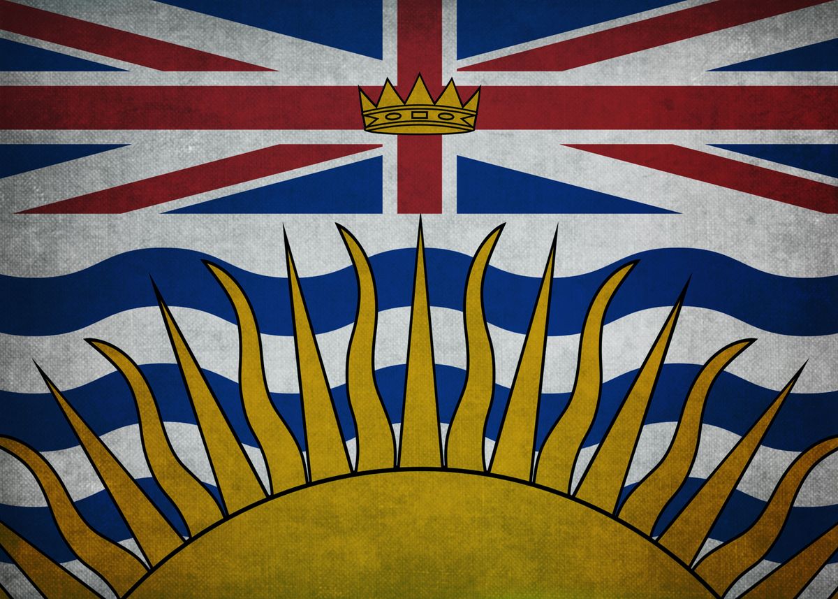 'Flag of British Columbia' Poster by CRay | Displate